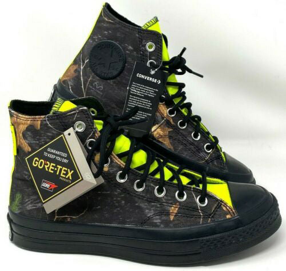 Converse CHUCK 70 GTX High Black Lemon Venom Egret Canvas Sneaker ...