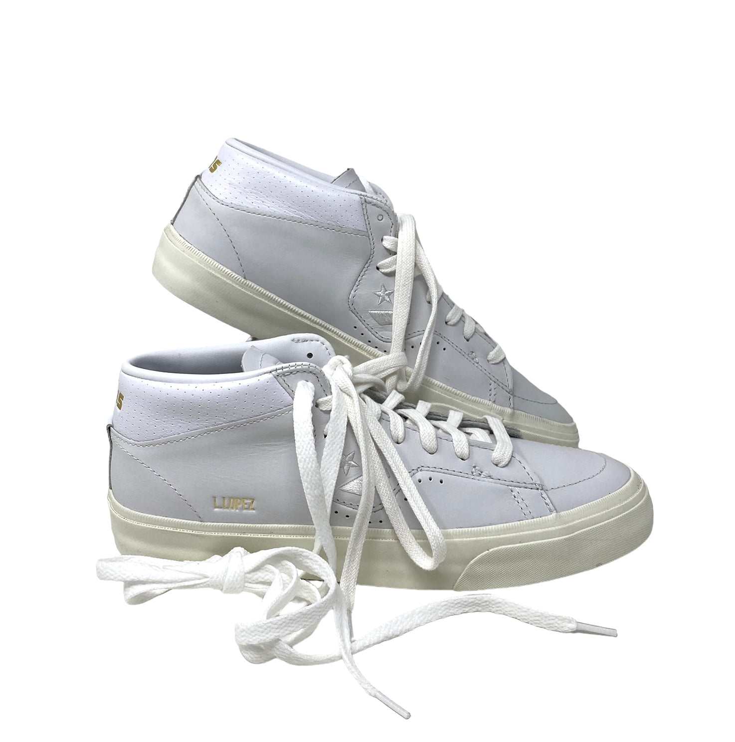 Converse CONS Louie Lopez Pro Mid Top White Women Leather Sneakers Size ...