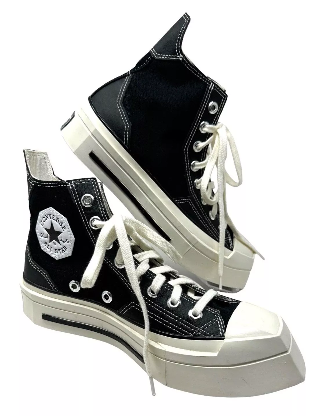 Converse Chuck 70 De Luxed Squared Shoes Canvas Black Sneakers A06435C ...