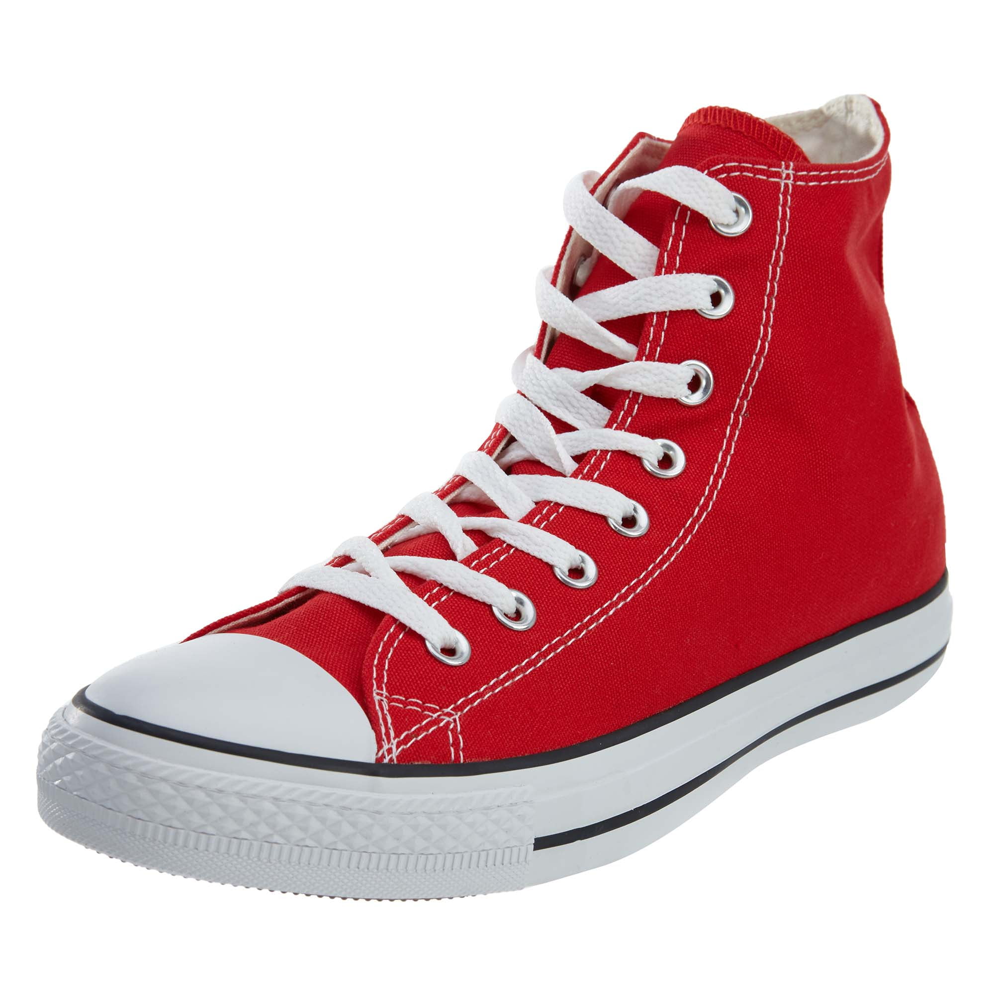 Converse Chuck Taylor All Star Hi Red High-Top Leather Fashion Sneaker ...