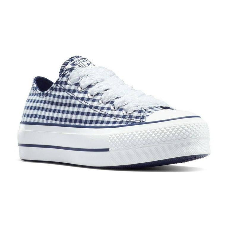converse navy platform