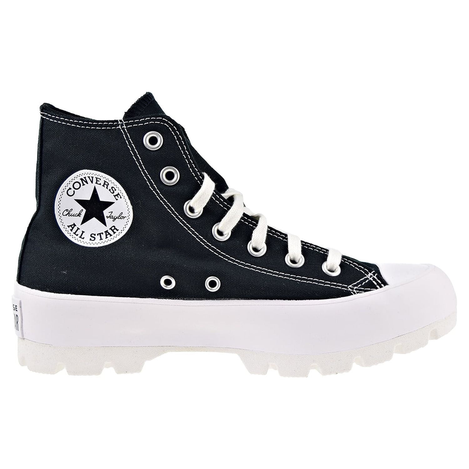 Converse Chuck Taylor All Star Lugged High Top Black/White/Black ...