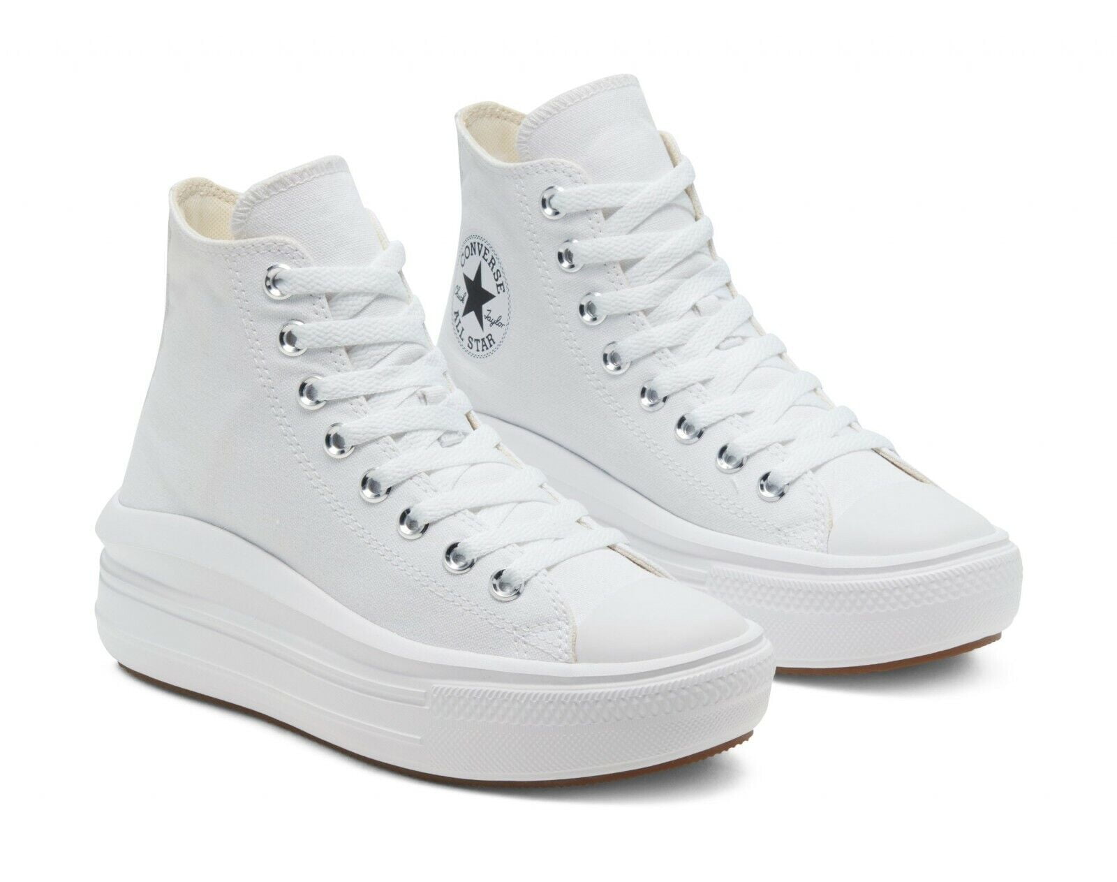 Converse Brand Chuck Taylor All Star Move Hi Women's White Sneaker ...