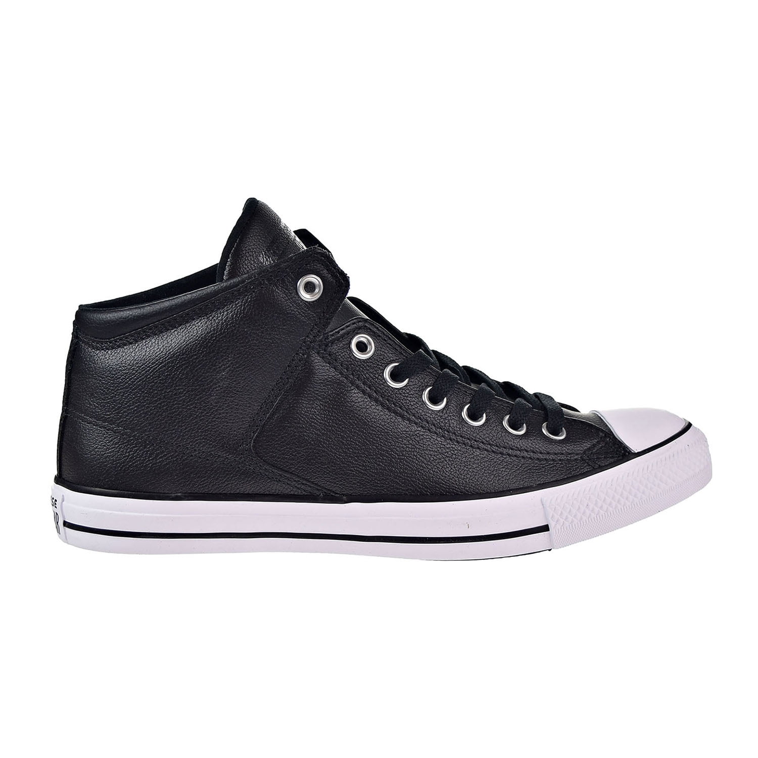 Converse Chuck Taylor High Street Men's Leather Shoes Black/White ...