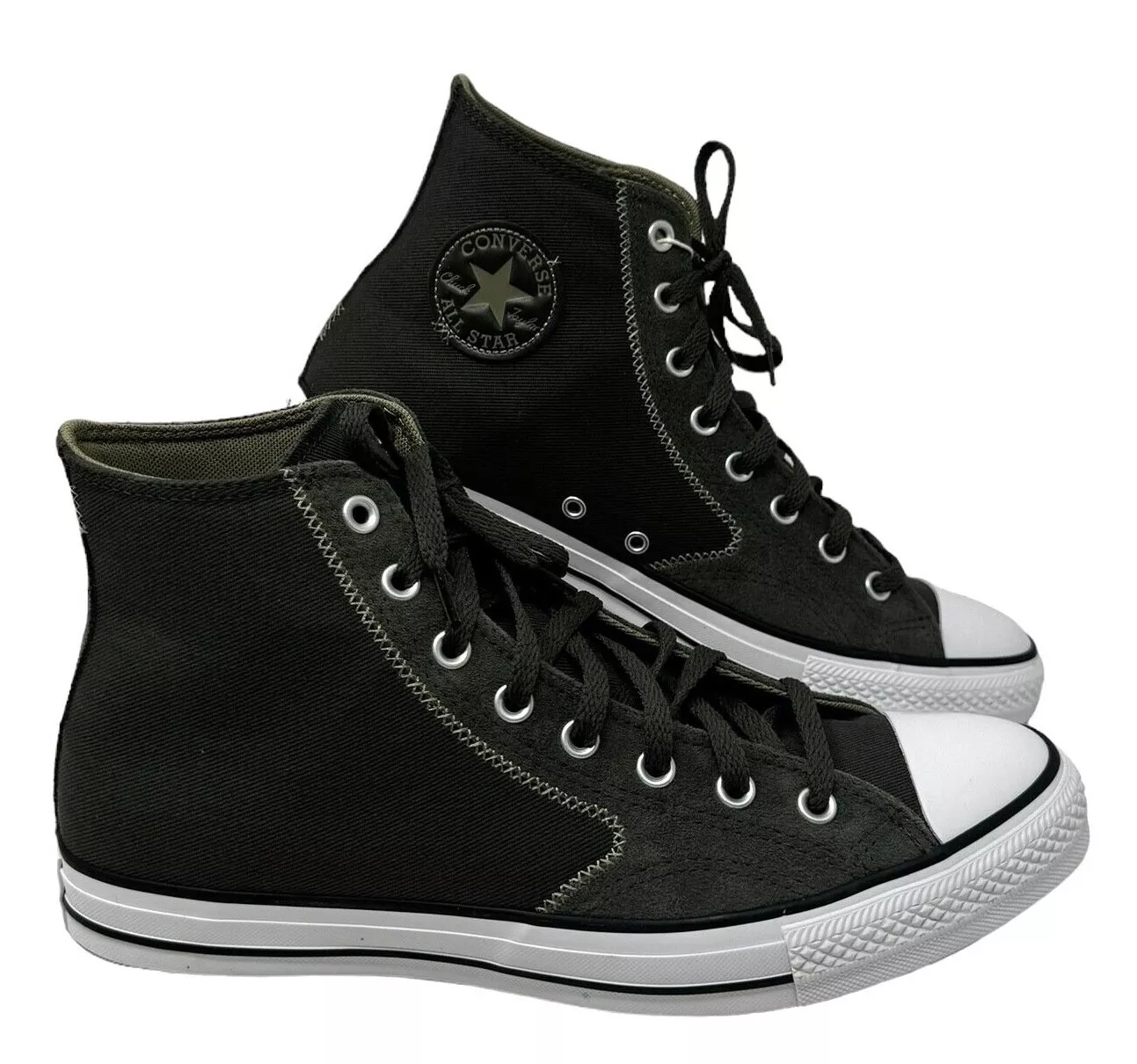 Converse Chuck Taylor High Top Khaki Suede Canvas Shoe Skate Sneaker ...