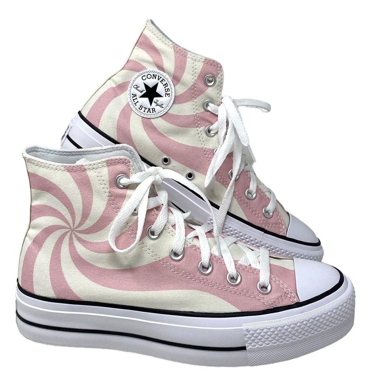 Converse Chuck Taylor Lift Platform Hi Sneakers Pink Candy Canvas ...
