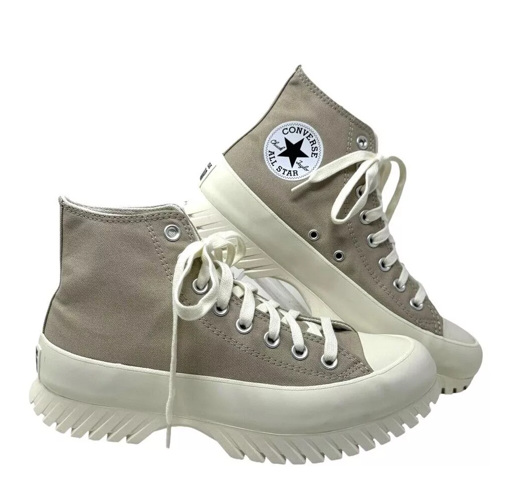 Converse Chuck Taylor Lugged 2.0 Platform Hi Sneakers Beige Canvas ...