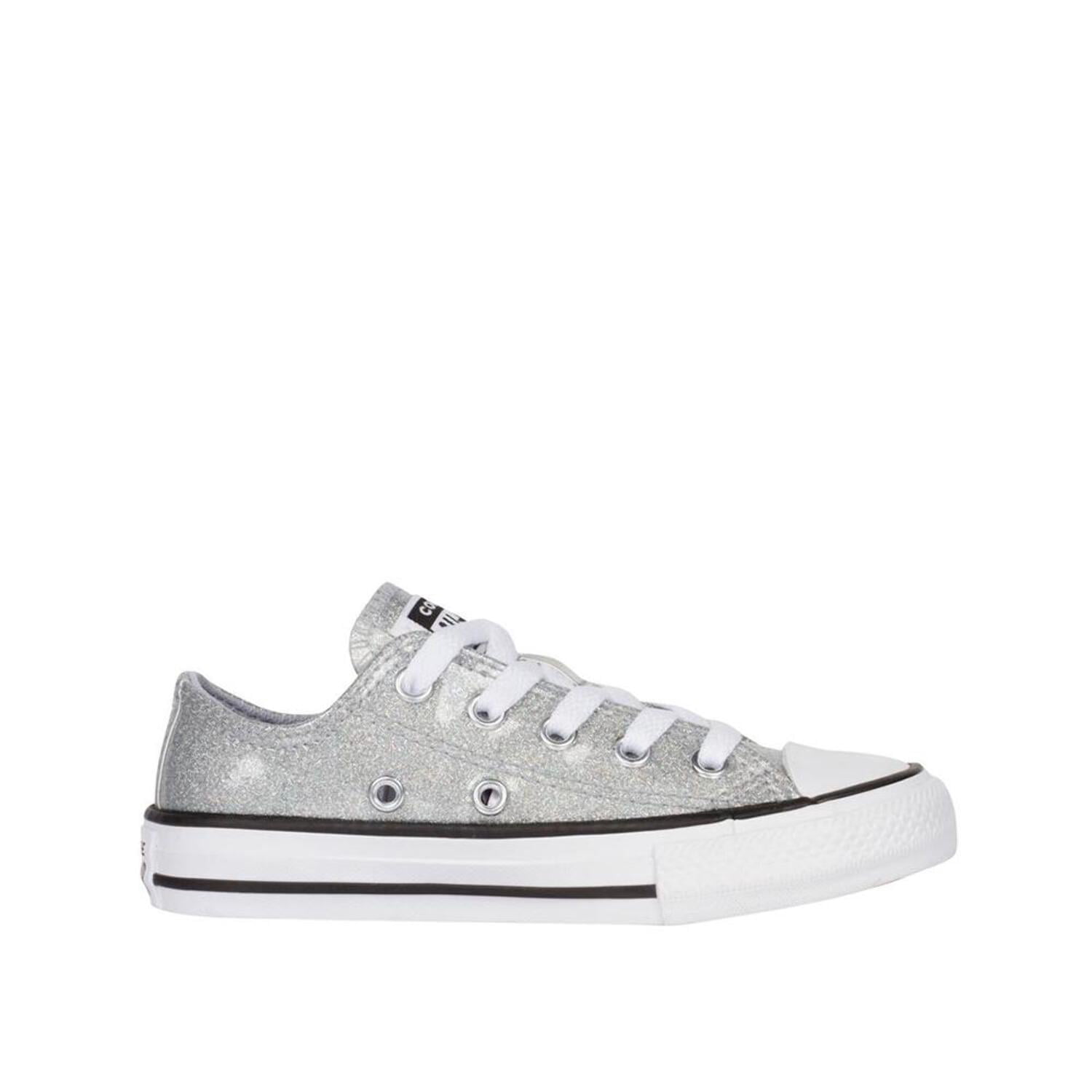 Converse Glitter CTAS Ox Wolf Grey/Black/White 666896C - Walmart.com