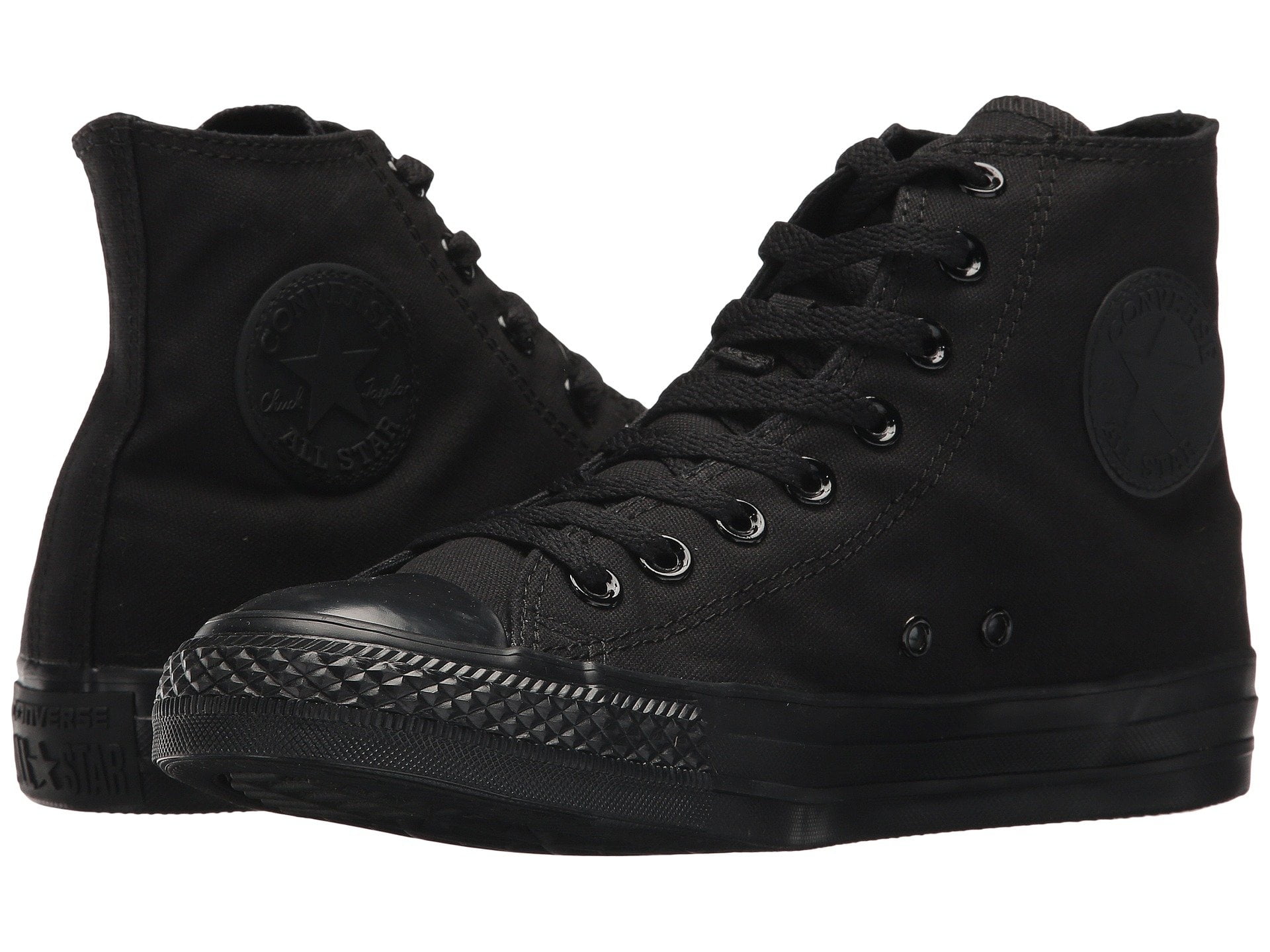 Converse Hi Top Black Mono 8 - Walmart.com