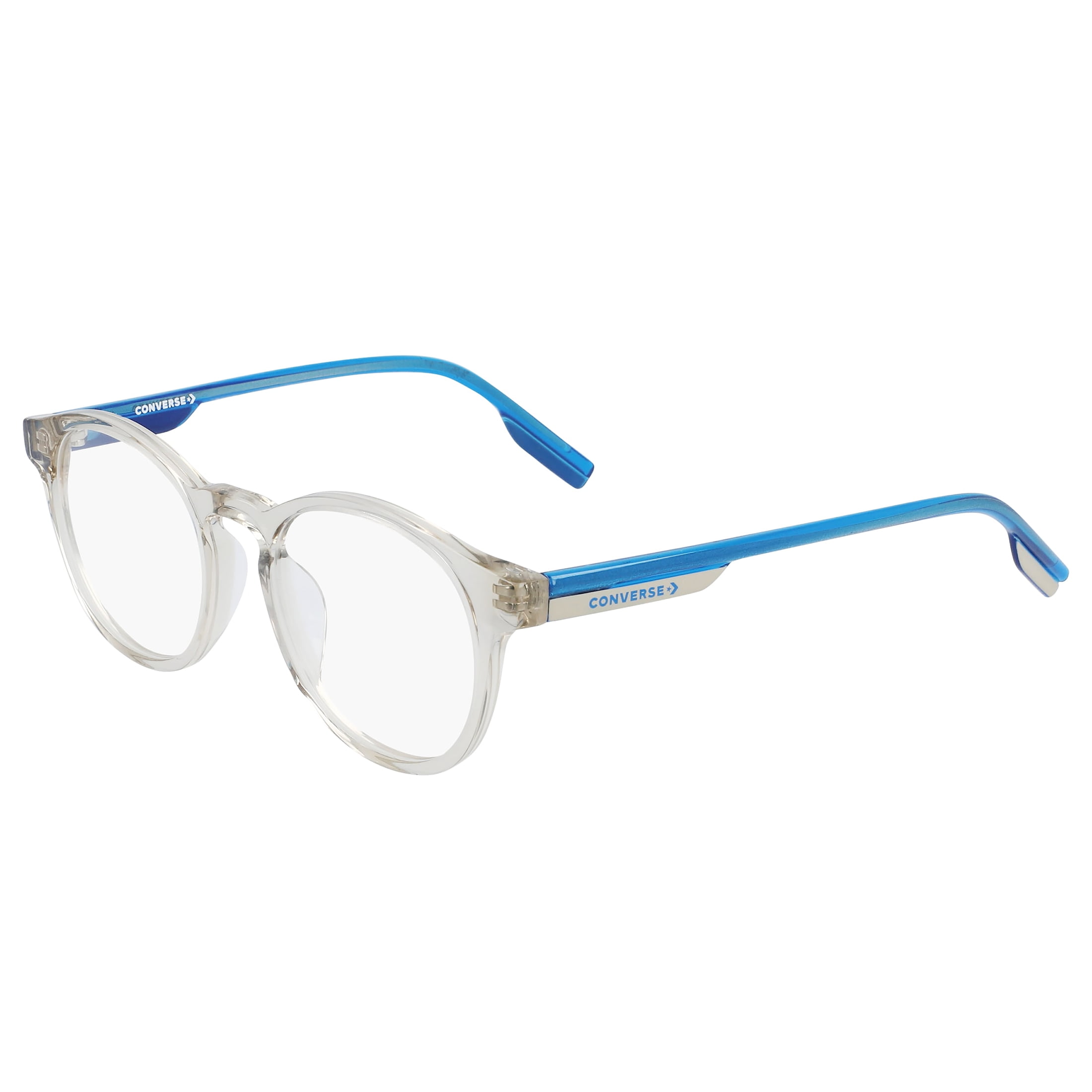 Converse Kids Round Eyeglasses, CV5023Y, Grey/Blue, 47-18-140, with ...