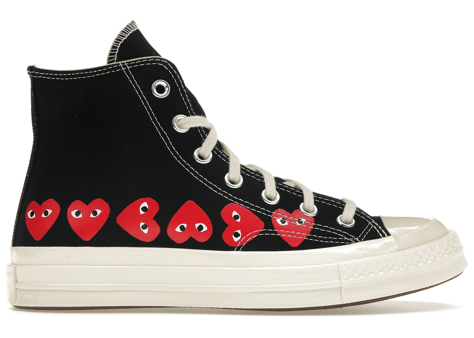 Converse Men's Chuck Taylor All Star 70 Hi Comme des Garcons PLAY Multi ...