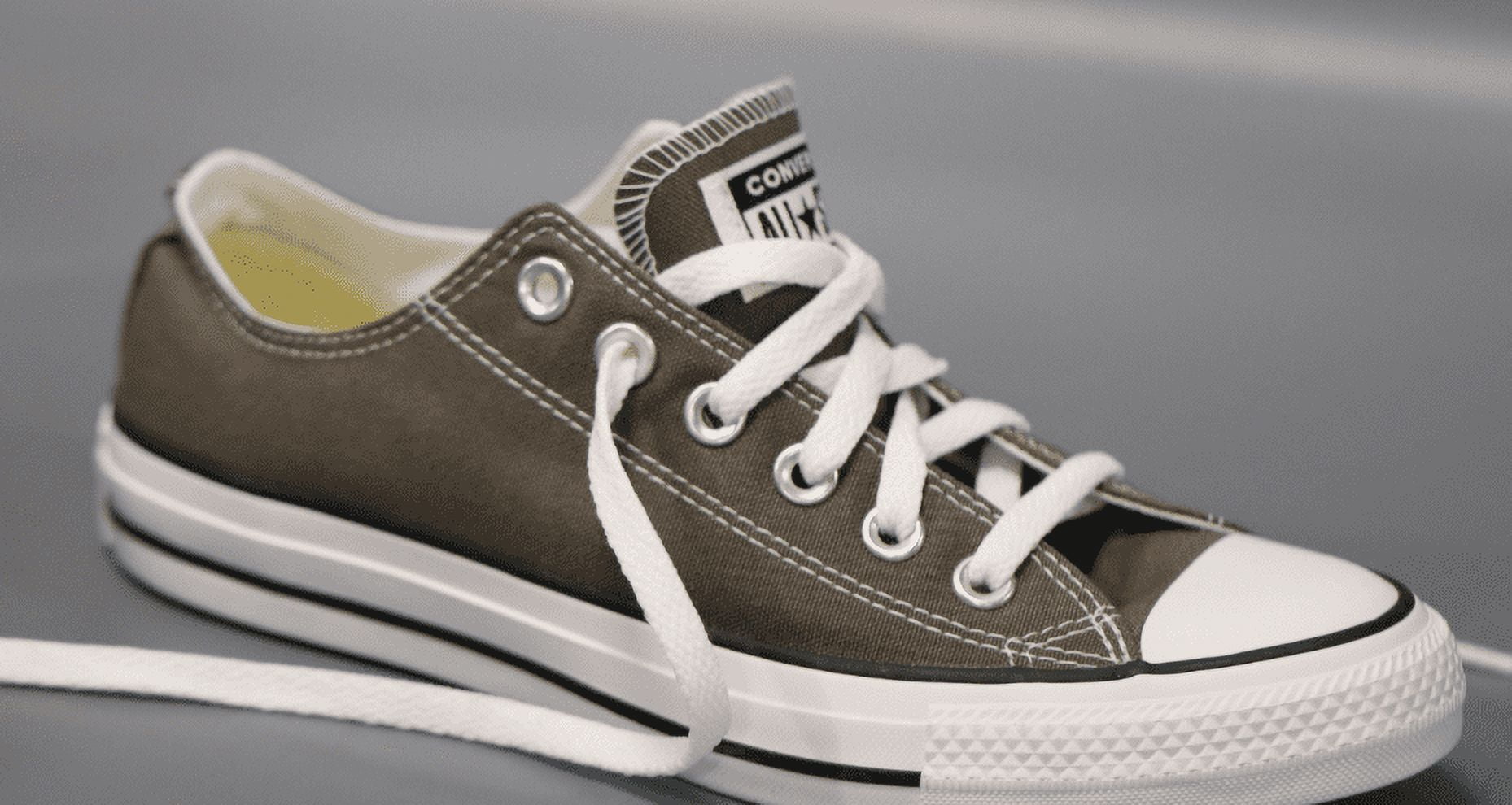Converse Adult Men's Sneakers Size 5.5/Women 7.5, Charcoal, Canvas ...