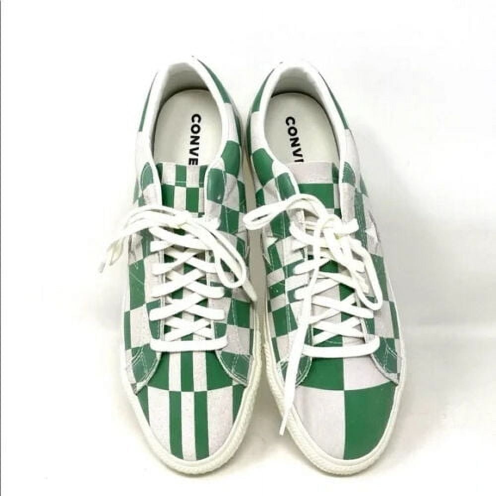 Converse One Star Low Top Suede Checker White Green Sneakers 172353C ...