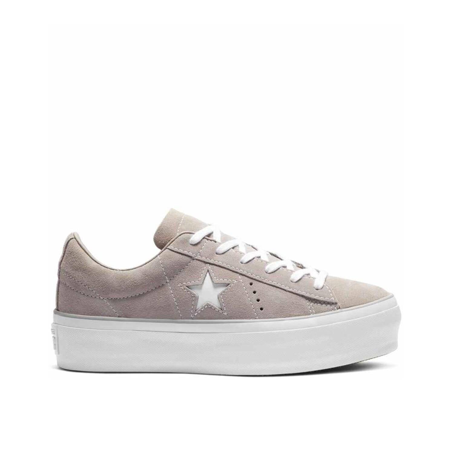 Converse One Star Platform Ox Suede Mercury/Grey 563870C - Walmart.com
