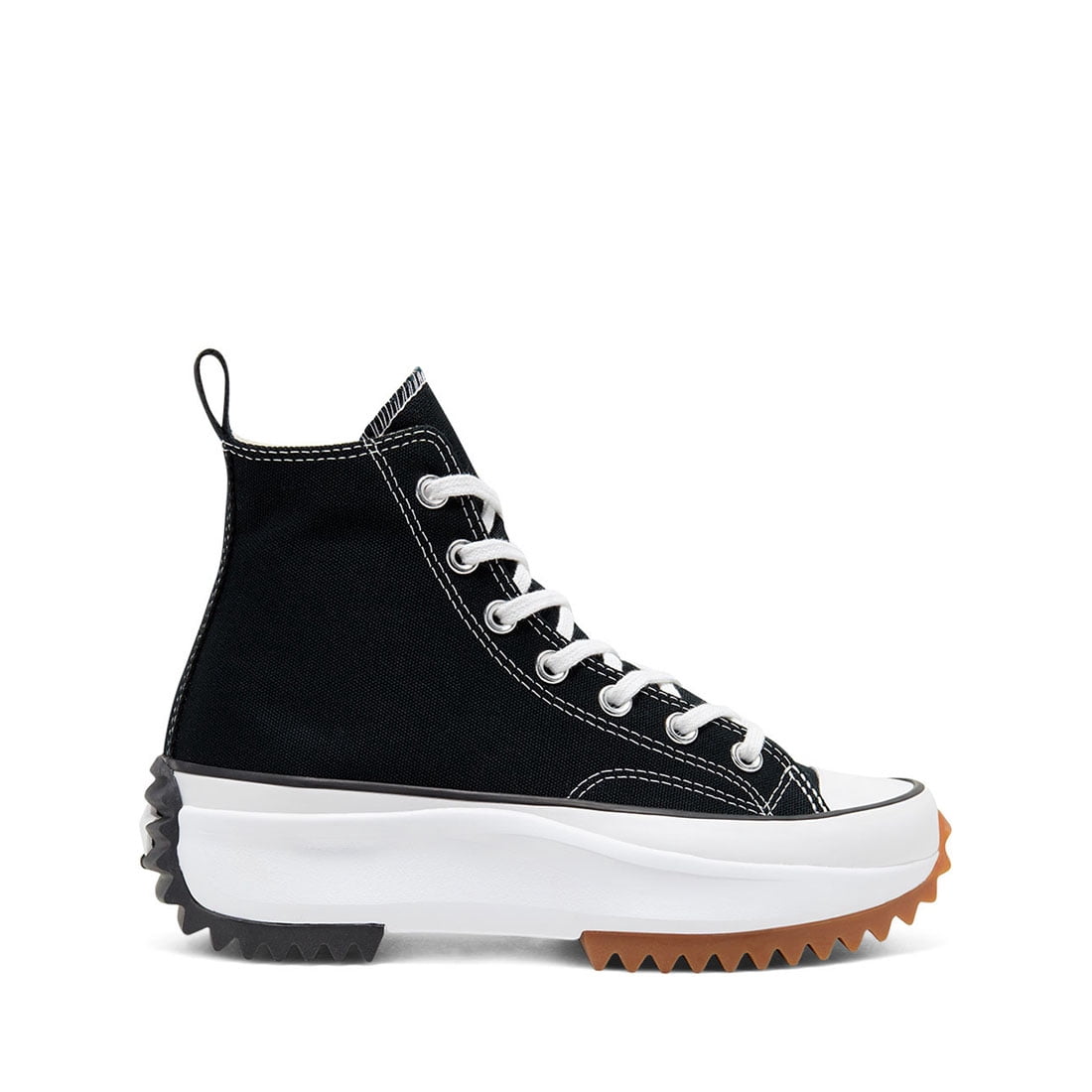 Converse Run Star Hike Hi Sneakers, Black/White/Gum, 12 US Women/10.5 ...