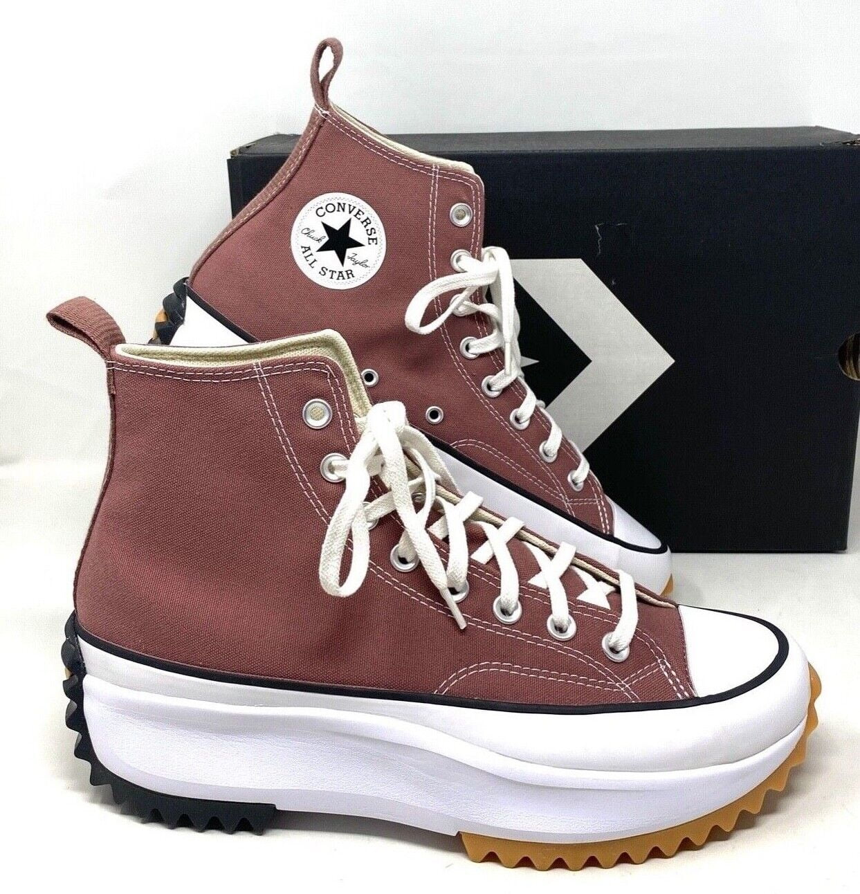 Converse Run Star Hike Platform Shoe For Saddle Canvas High Sneakers ...