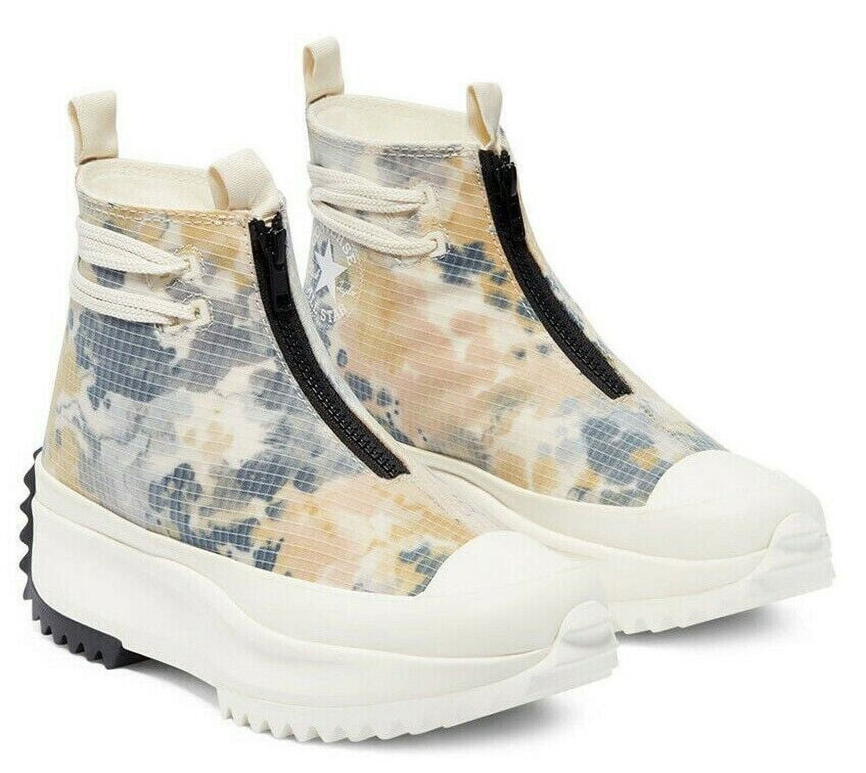 Converse Run Star Hike Zip Platform 170776C Women's Beige Camo Canvas ...