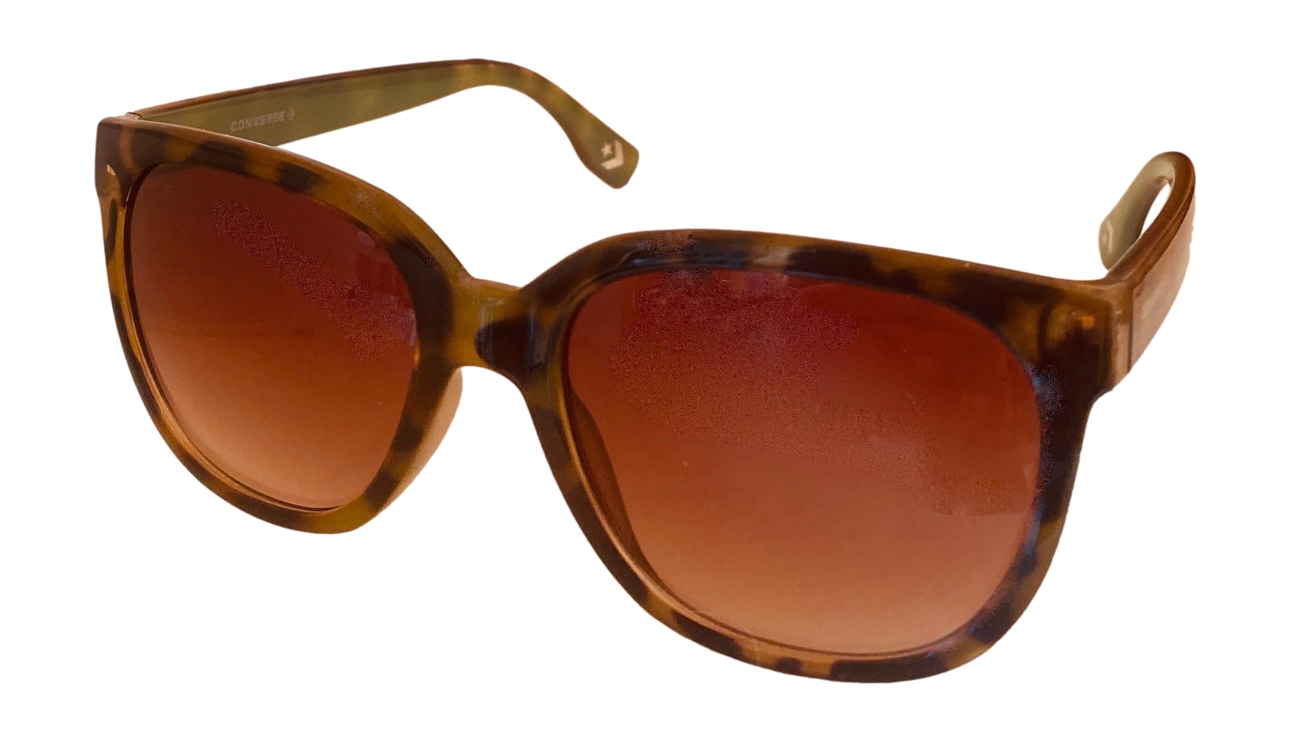 Converse Tortoise Mens Sunglass Soft Square Plastic, Brown Gradient ...