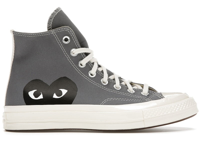 Converse Unisex Chuck Taylor All Star 70 Hi Comme des Garcons PLAY Grey ...