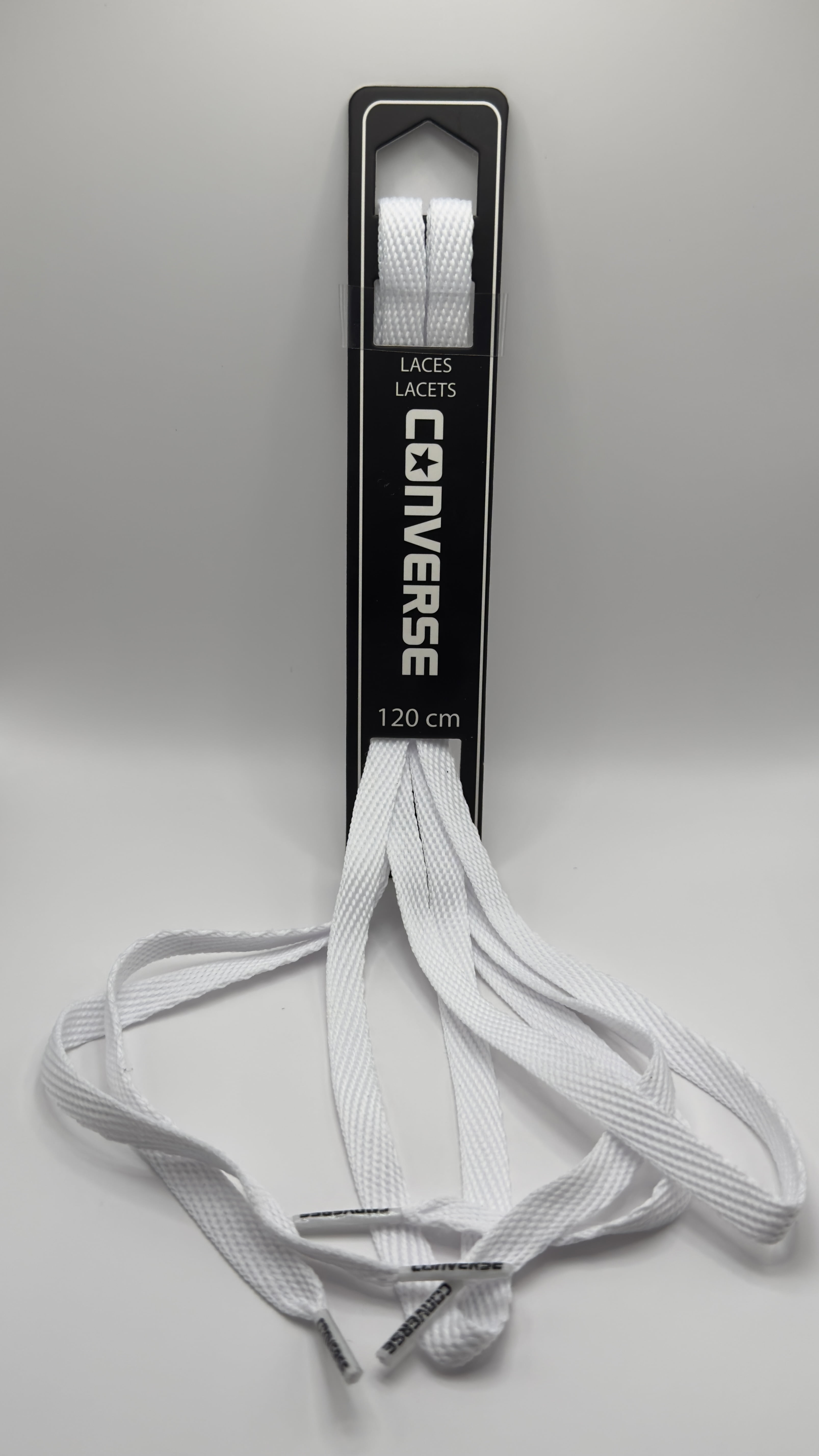 Converse Unisex Replacement Cord Shoe Laces Flat Style Shoelaces (White ...