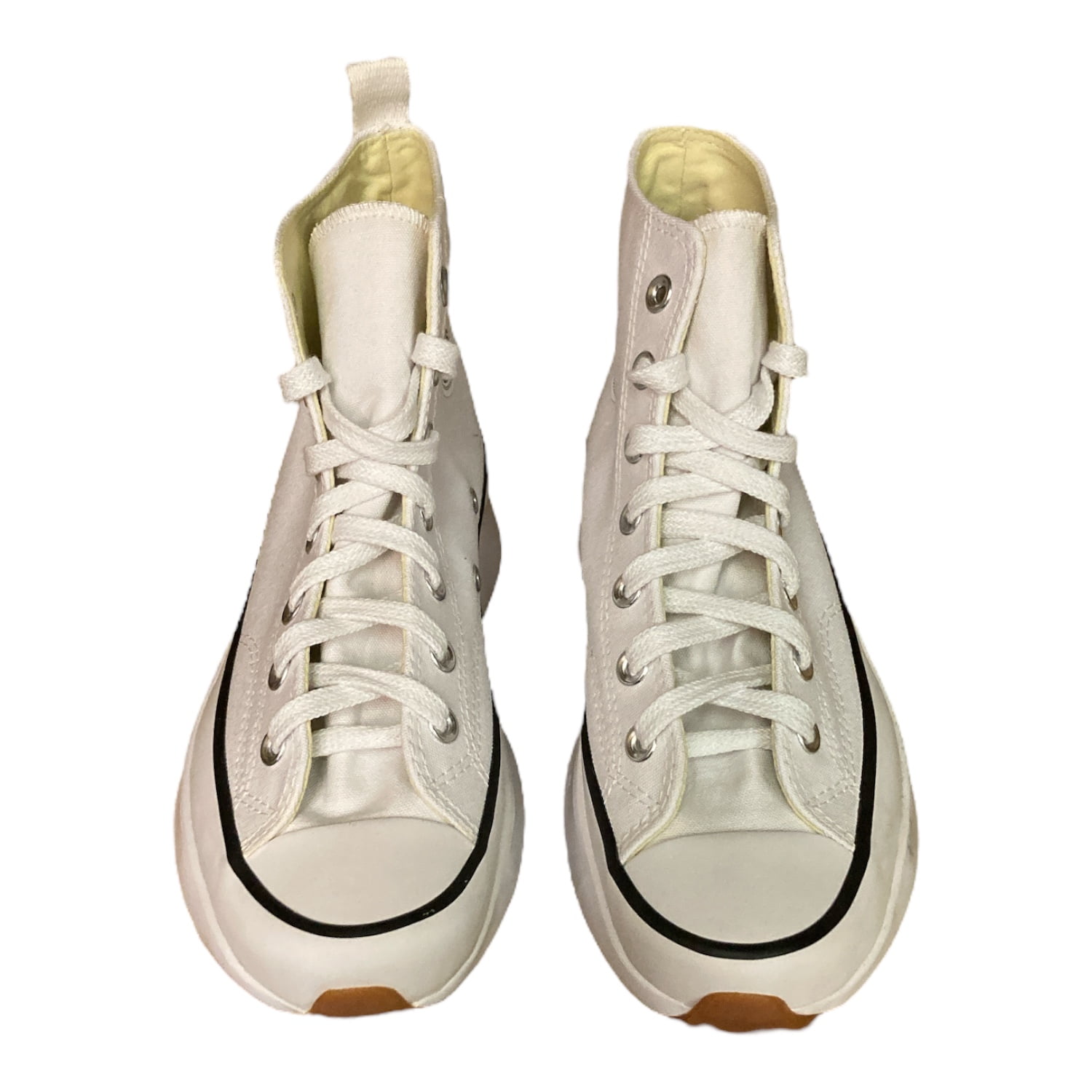Converse Unisex Run Star Hike Canvas High Top Platform Sneakers (White ...