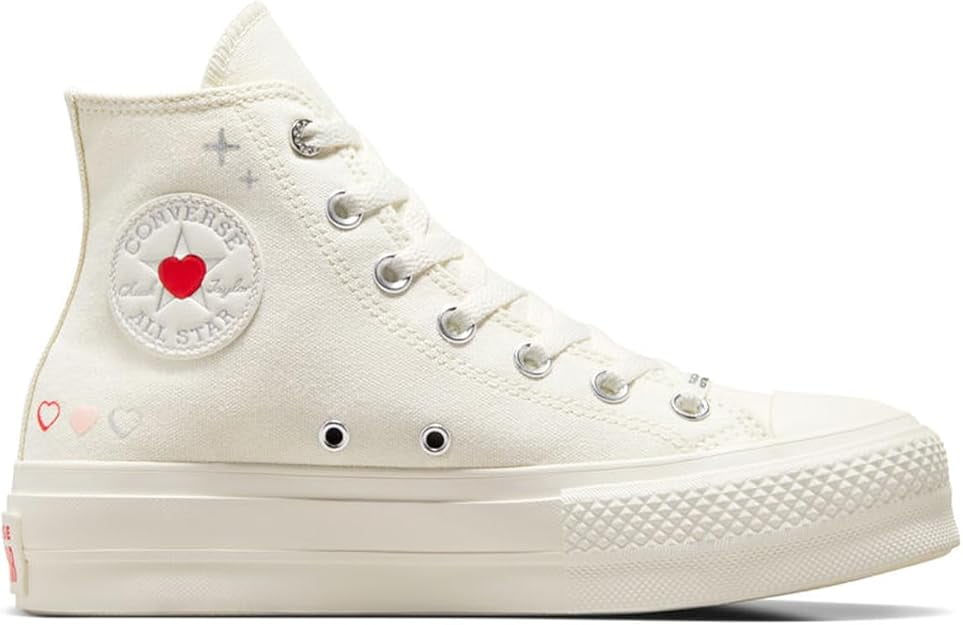 Converse CTAS Lift Platform Y2K Heart A09114C Women White Lifestyle ...