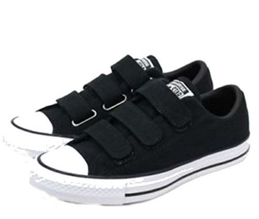 Converse Womens Chuck Taylor All Star 3 Velcro Oxford, Black/Black ...