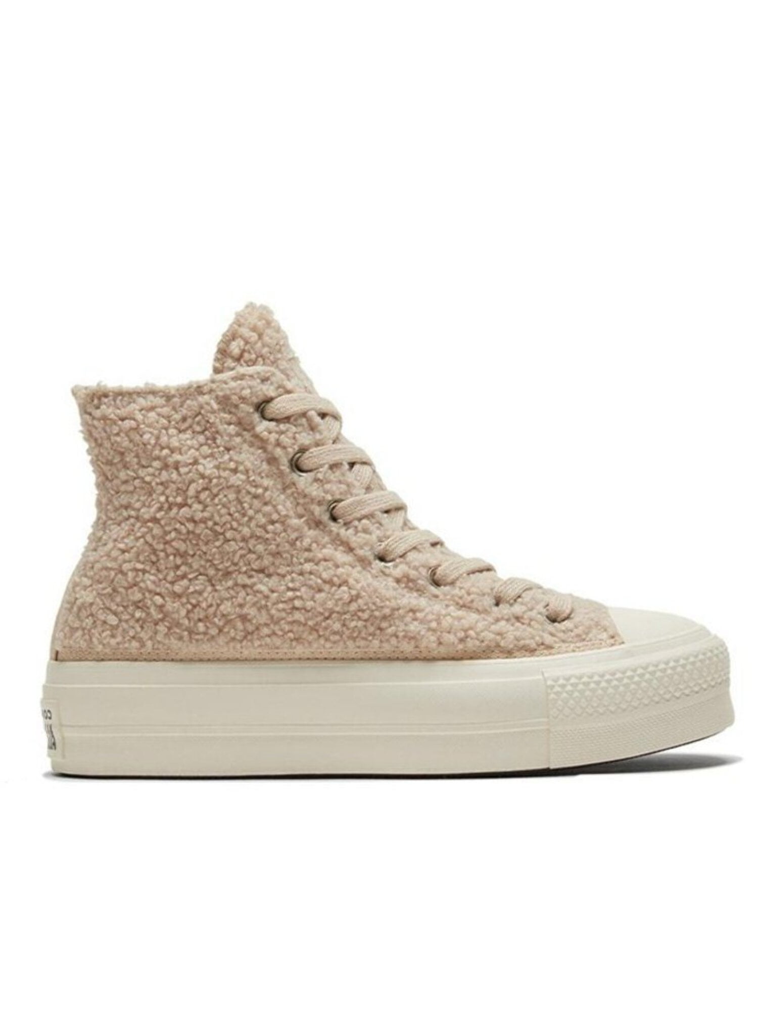 Converse Womens Chuck Taylor All Star Lift High Cozy Club Farrow/Egret ...