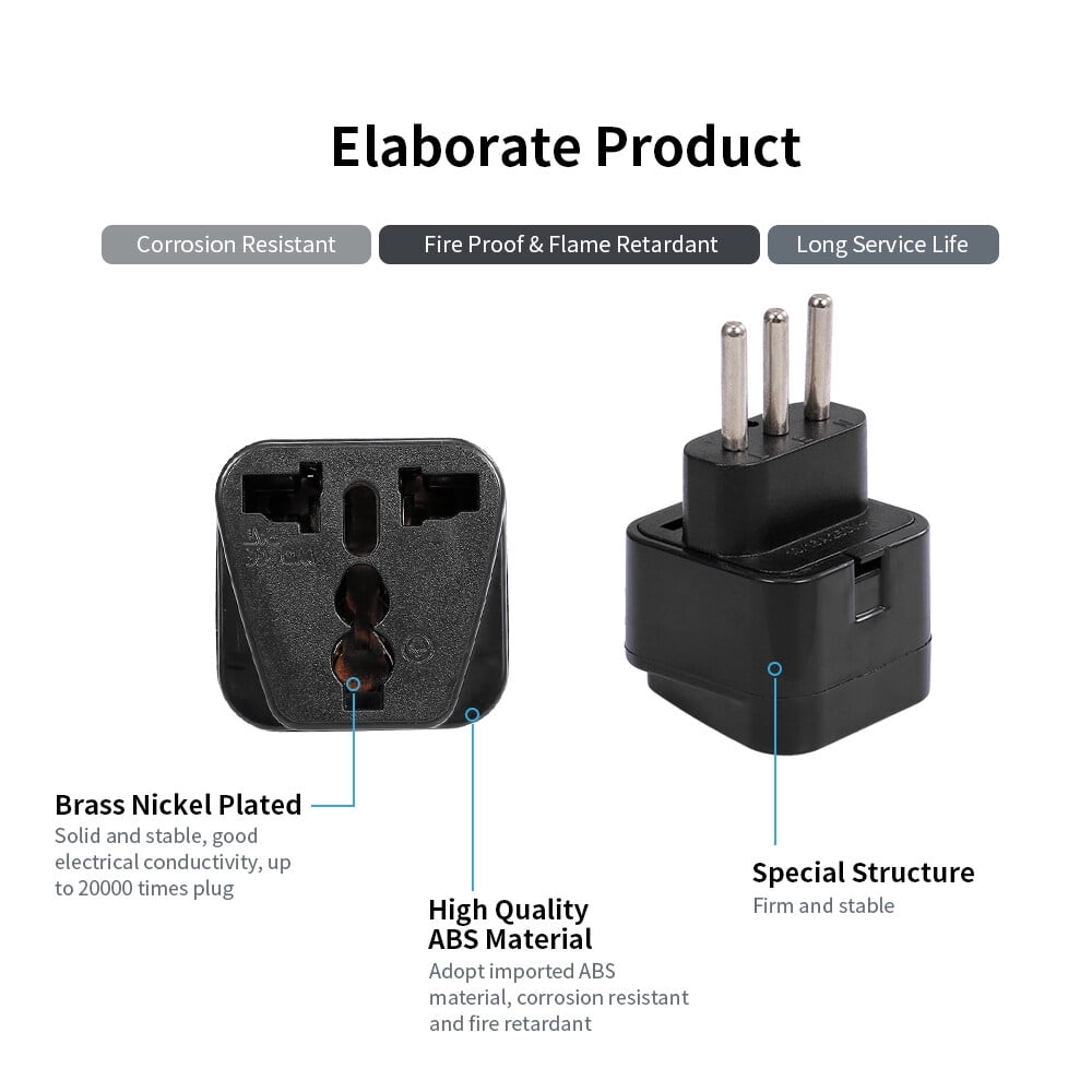 Conversion Plug,3-pin Conversion Universal Conversion Universal Uk///au ...