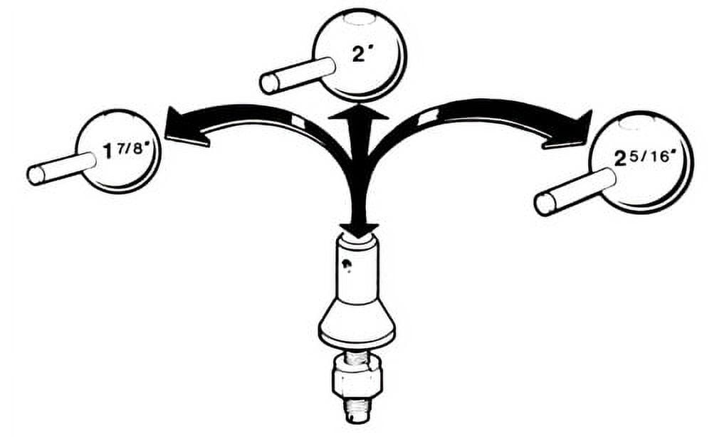 Convert-A-Ball 800B Convert-A-Ball 2 Ball Hitch System - Chrome ...