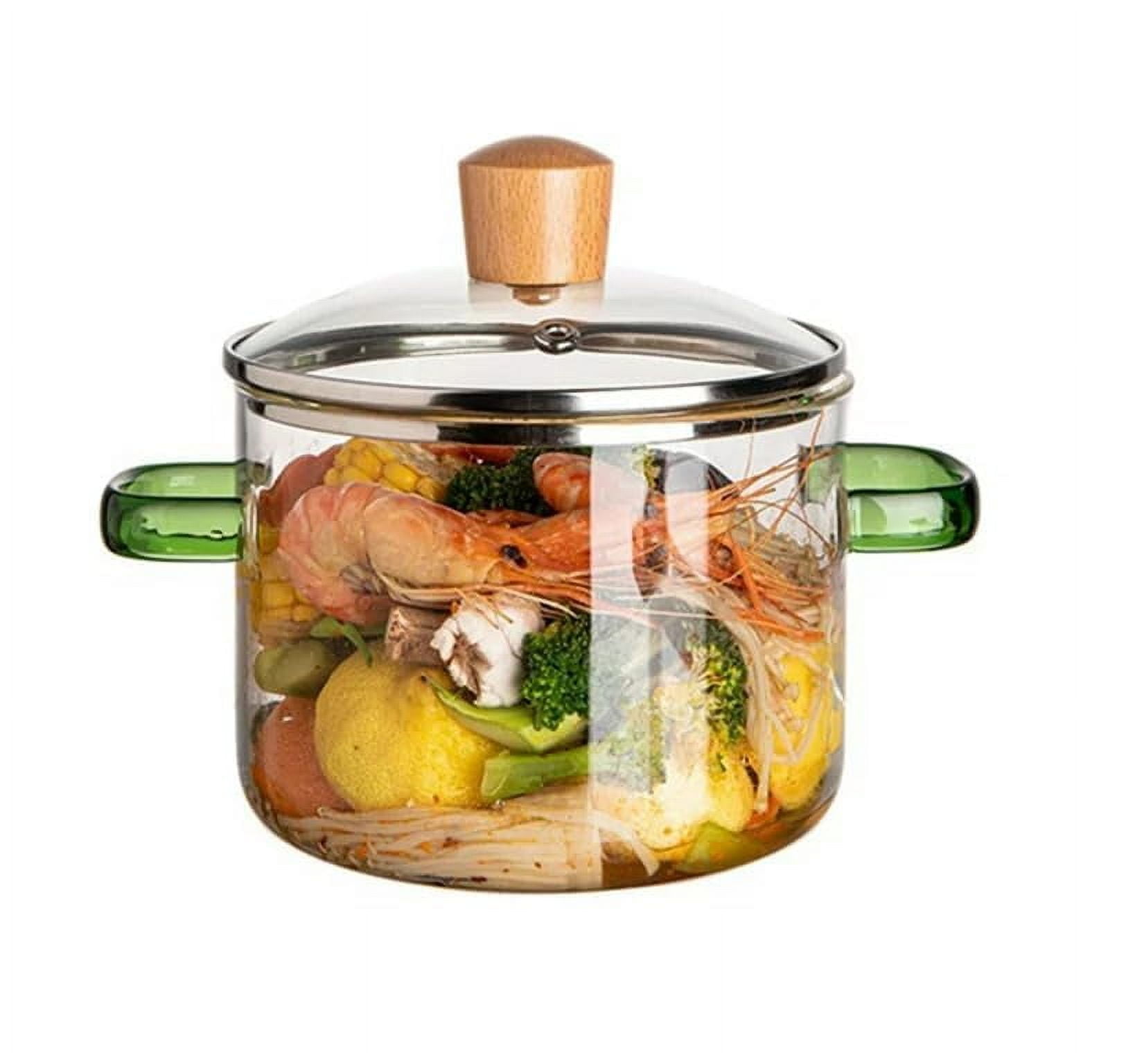 ConvertKitchen Glass Serving Bowl with Lid Oven Microwave Safe ...