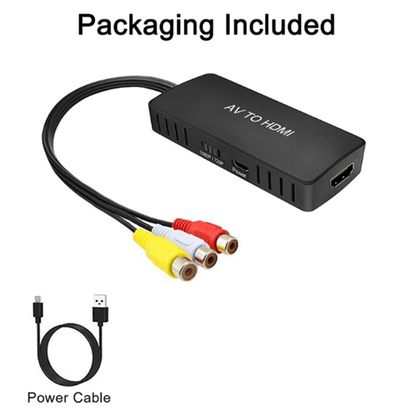 -Converter CVBS Converter RCA to -Converter Supports 1080P/720P ...