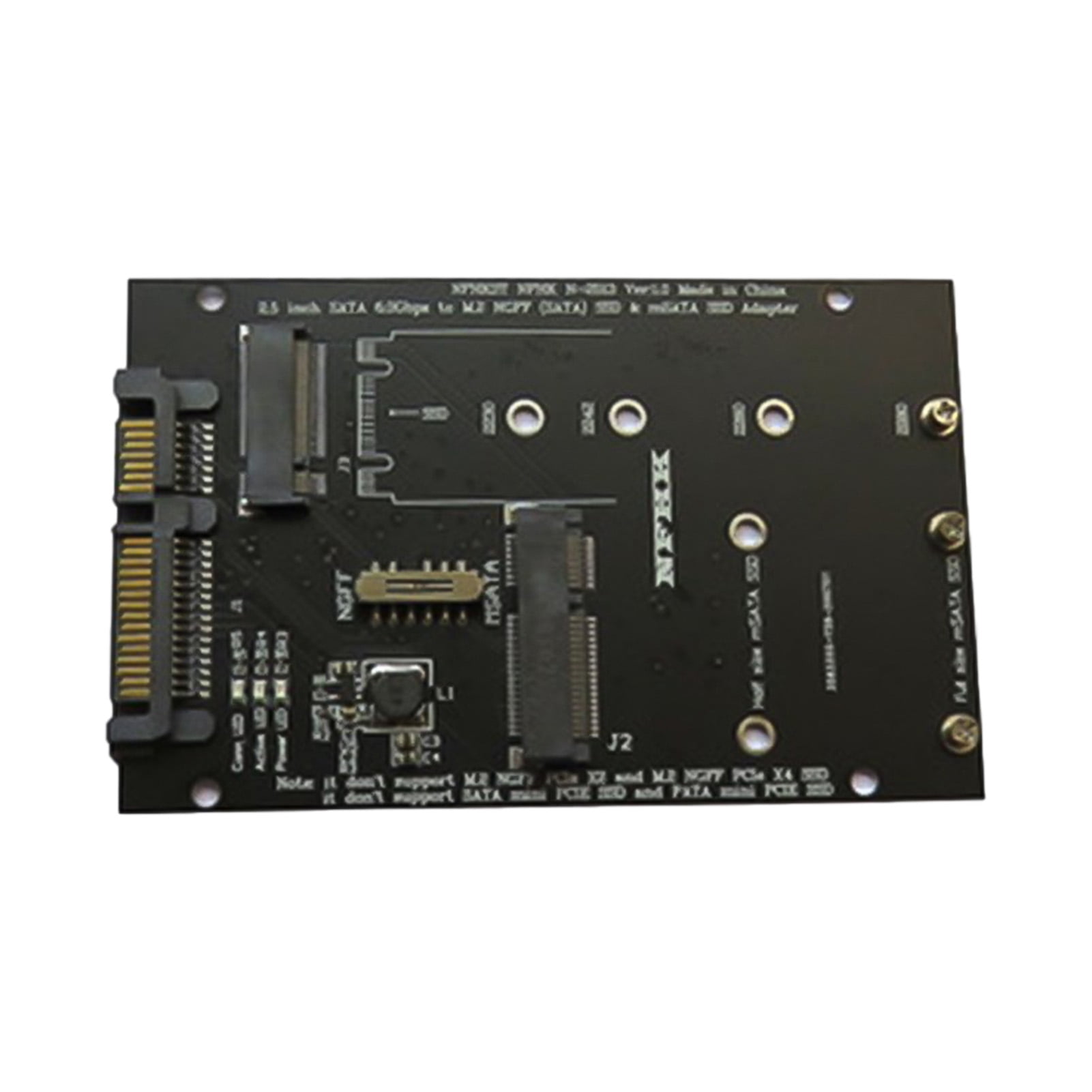 Converter Card Plug Play Efficient Portable M.2 MSATA to SATA 2.5 inch ...