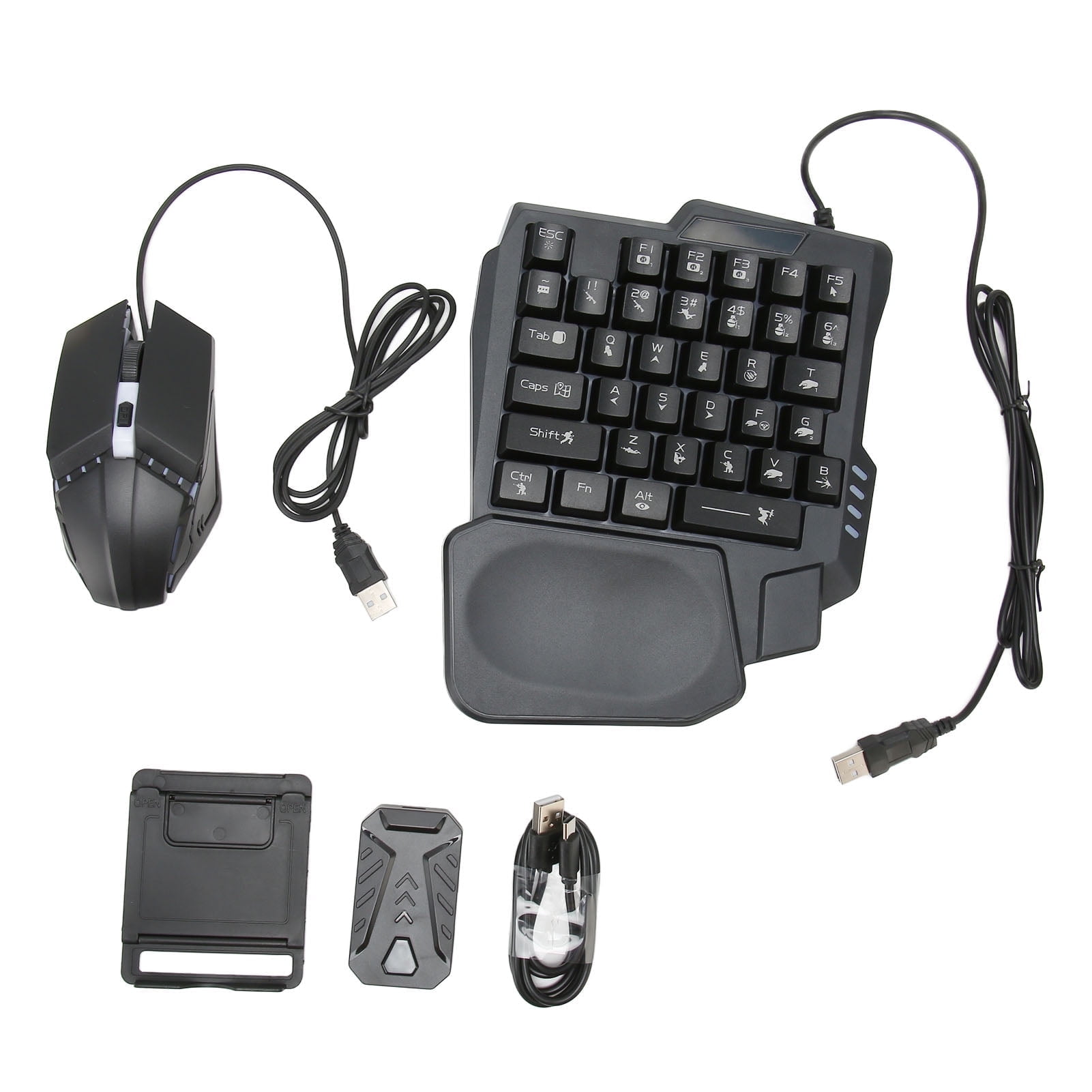 Converter Keyboard Mouse Stand Set 4 In 1 Mobile Game Combo Pack Mobile Gamepad Controller