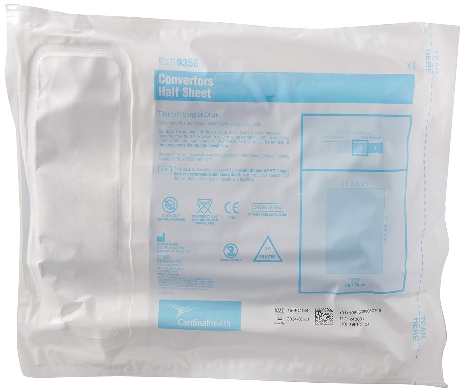 Converters® Half General Purpose Drape, 40 x 57 Inch - Walmart.com