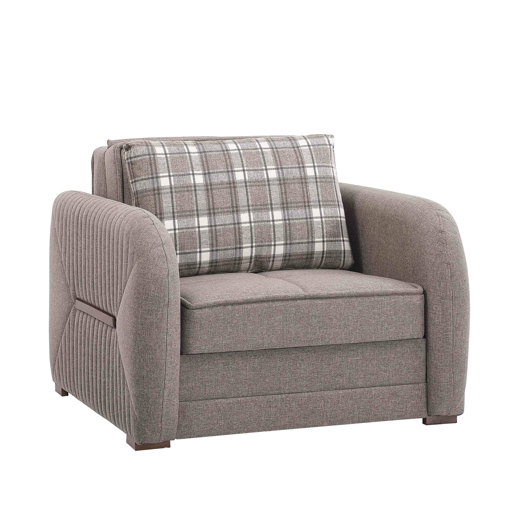Convertible Armchair with Chenille Seating / Swift Assembly in 30 ...