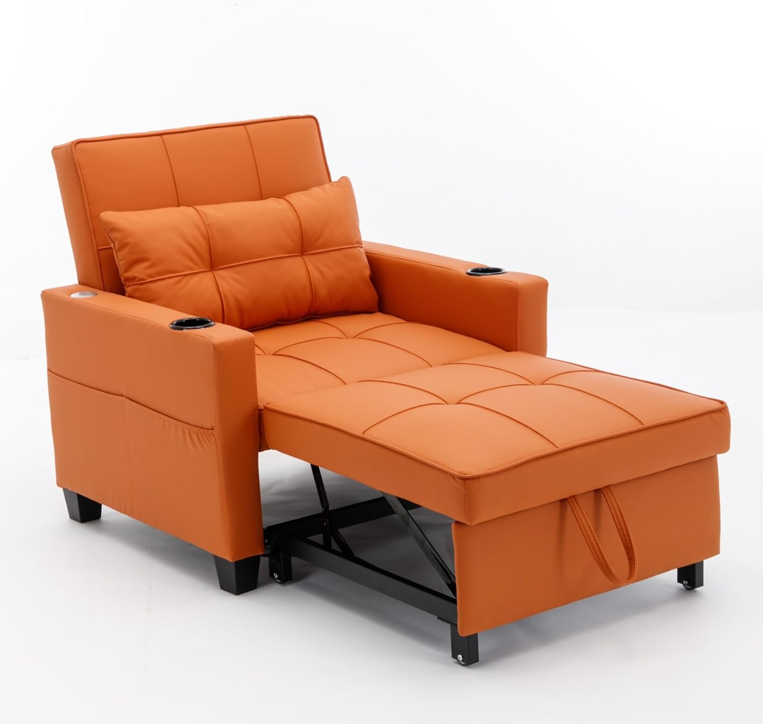 Convertible Chair Bed Futon Chair Bed 3-in-1 Pull Out Sleeper Chair ...