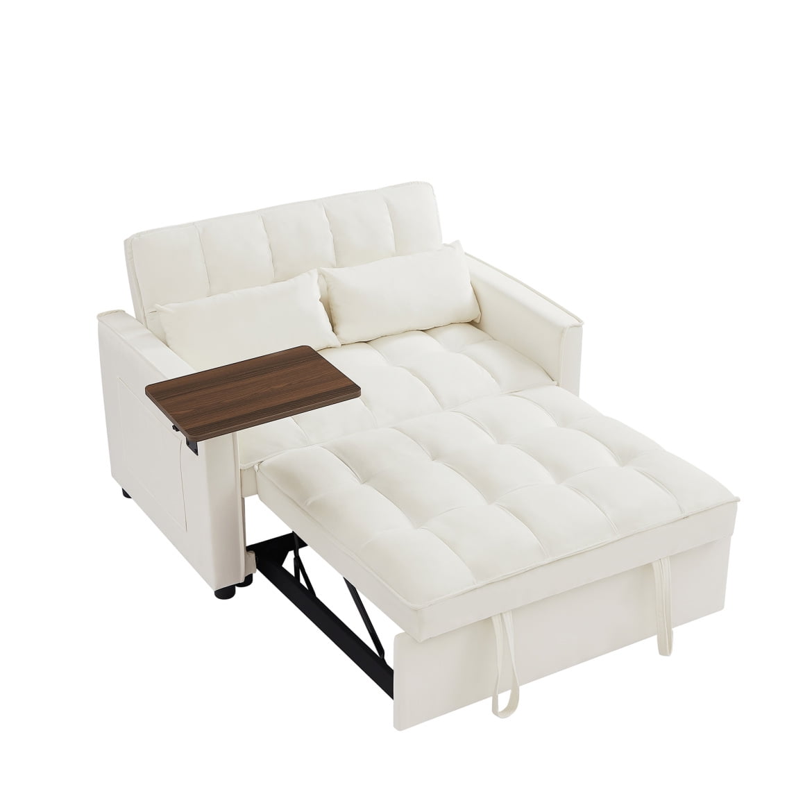 Convertible Chair Bed with Table, 3 in 1 Convertible Sofa Bed Sleeper ...