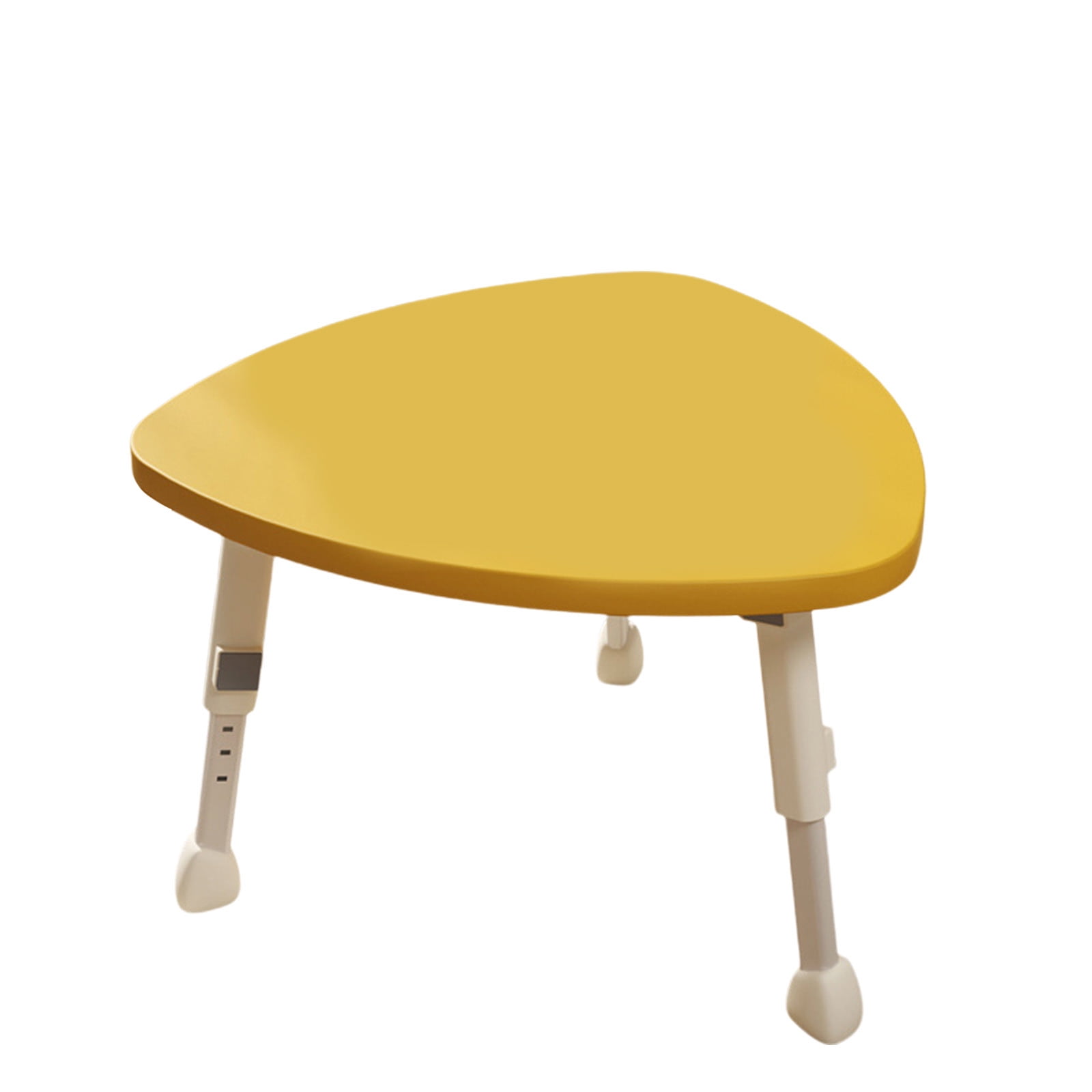 Convertible Compact Round Side Table, Foldable Small Space Side Table ...