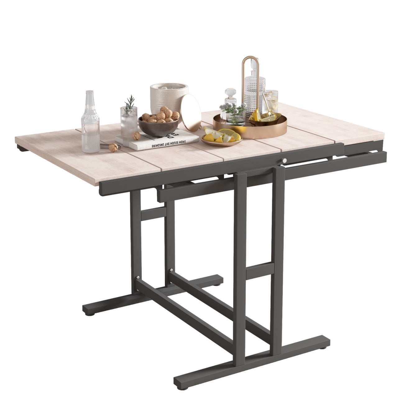 Convertible Dining Table for Small Spaces, Convertible 2 in 1 Shelf to ...