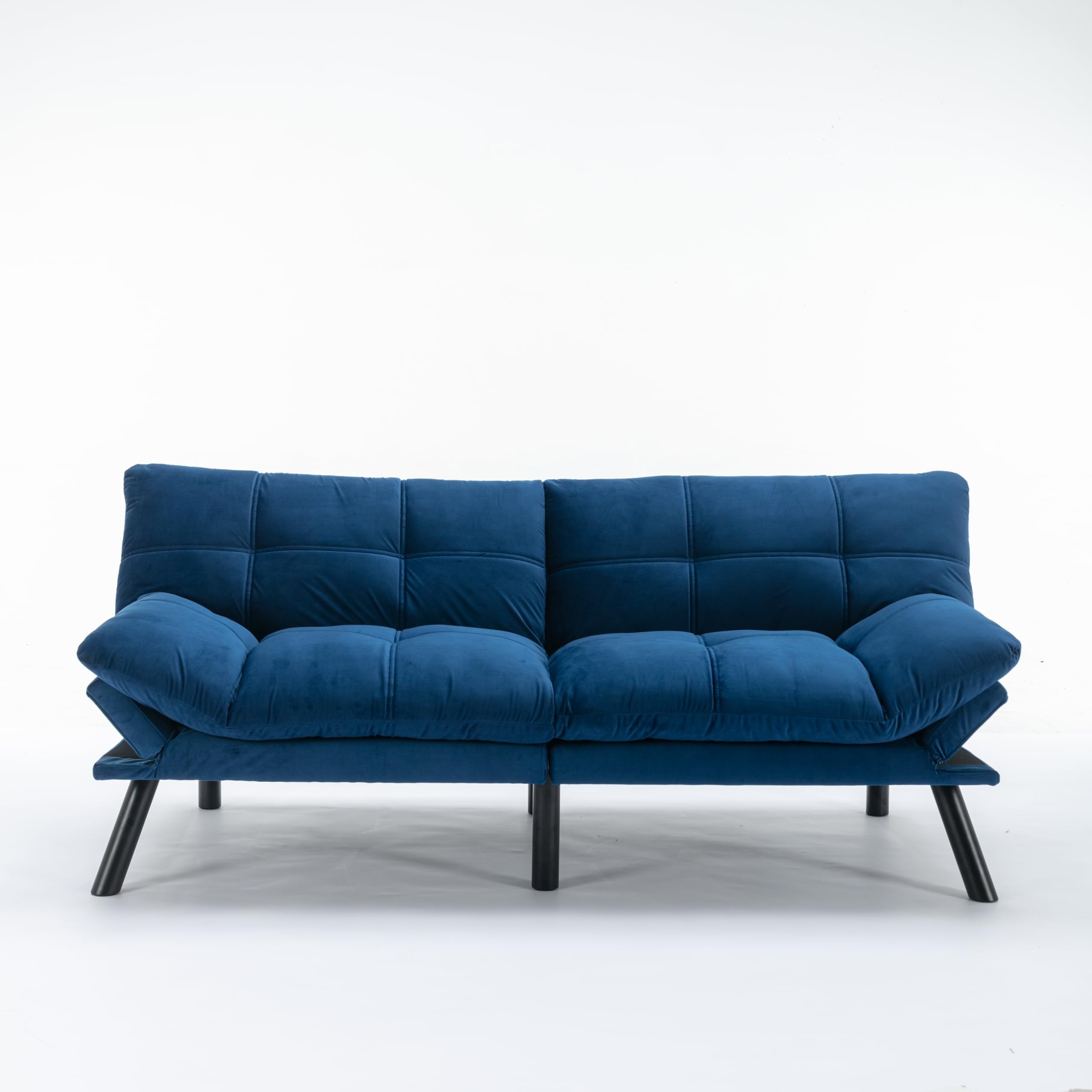 Convertible Folding Futon Sofa Bed 67‘’ Futons Couch with Adjustable ...