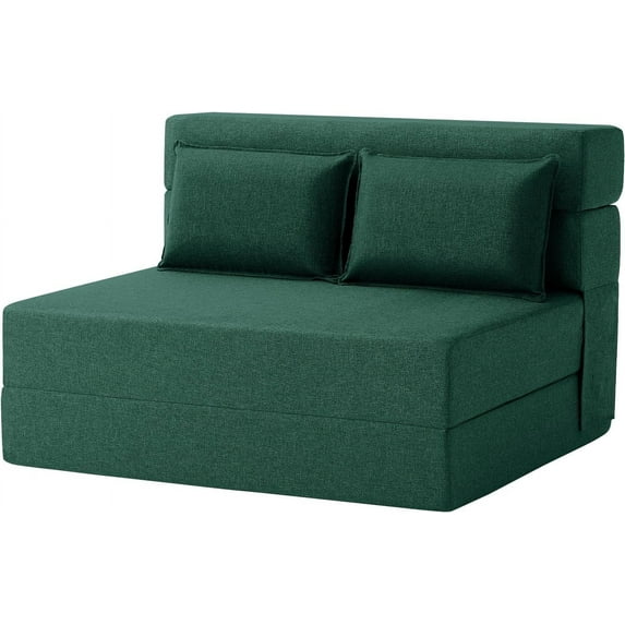 Convertible Folding Sofa Bed - Sleeper Chair with Pillow Modern Linen ...