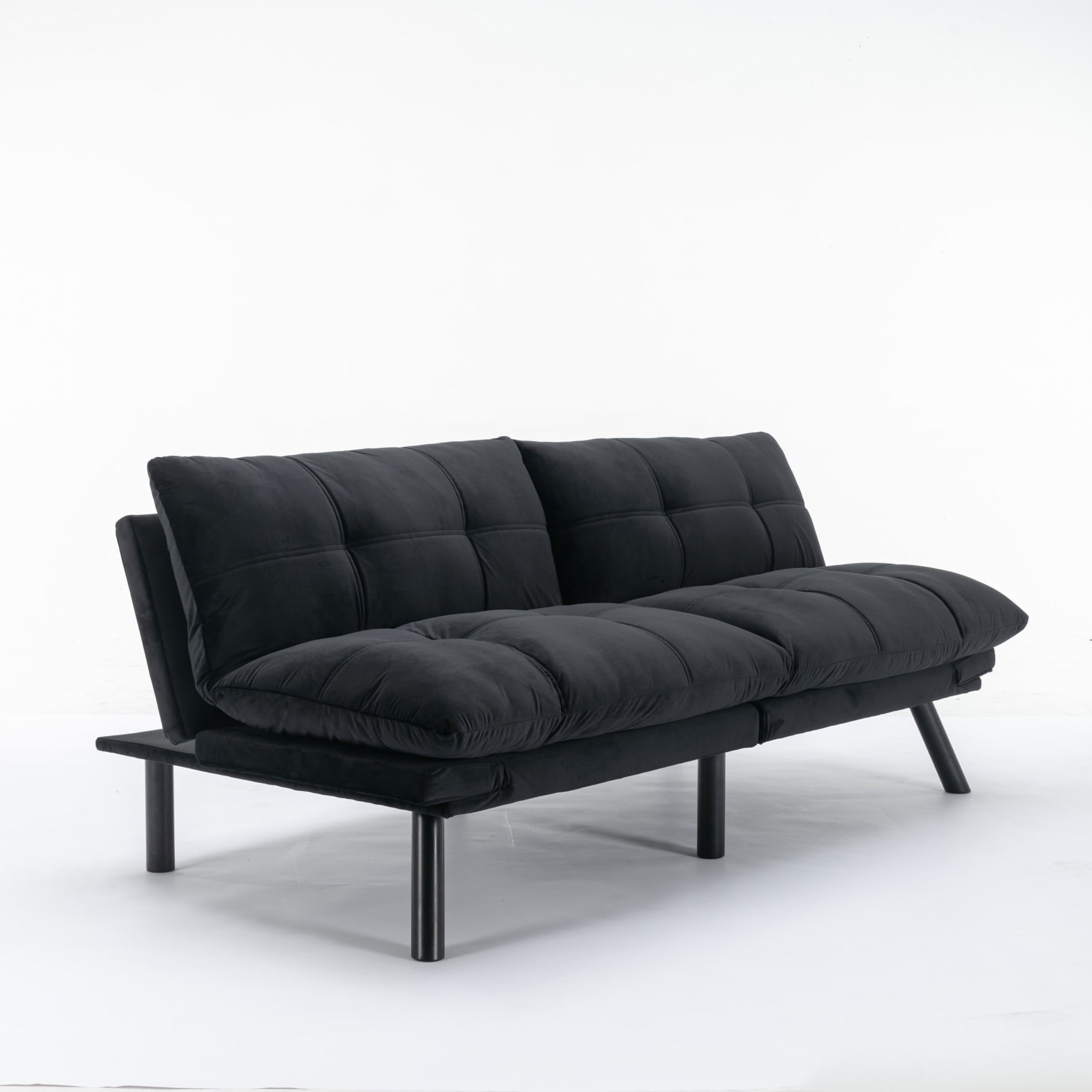 Triple Tree 4-in-1 Modern Adult Velvet Adjustable Armrest Loveseat Sofa ...