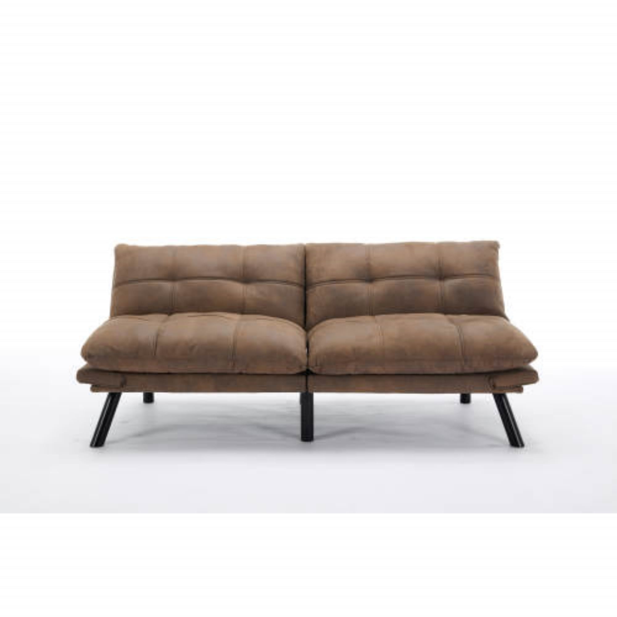 Convertible Futon Sofa Bed, 70.87″Leather Upholstered Modern ...