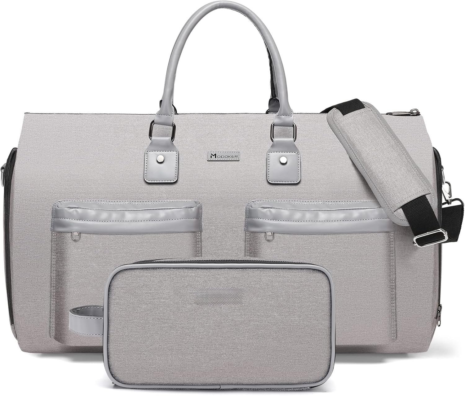 Convertible Garment Bag with Toiletry Bag, Carry on Garment Duffel Bag ...