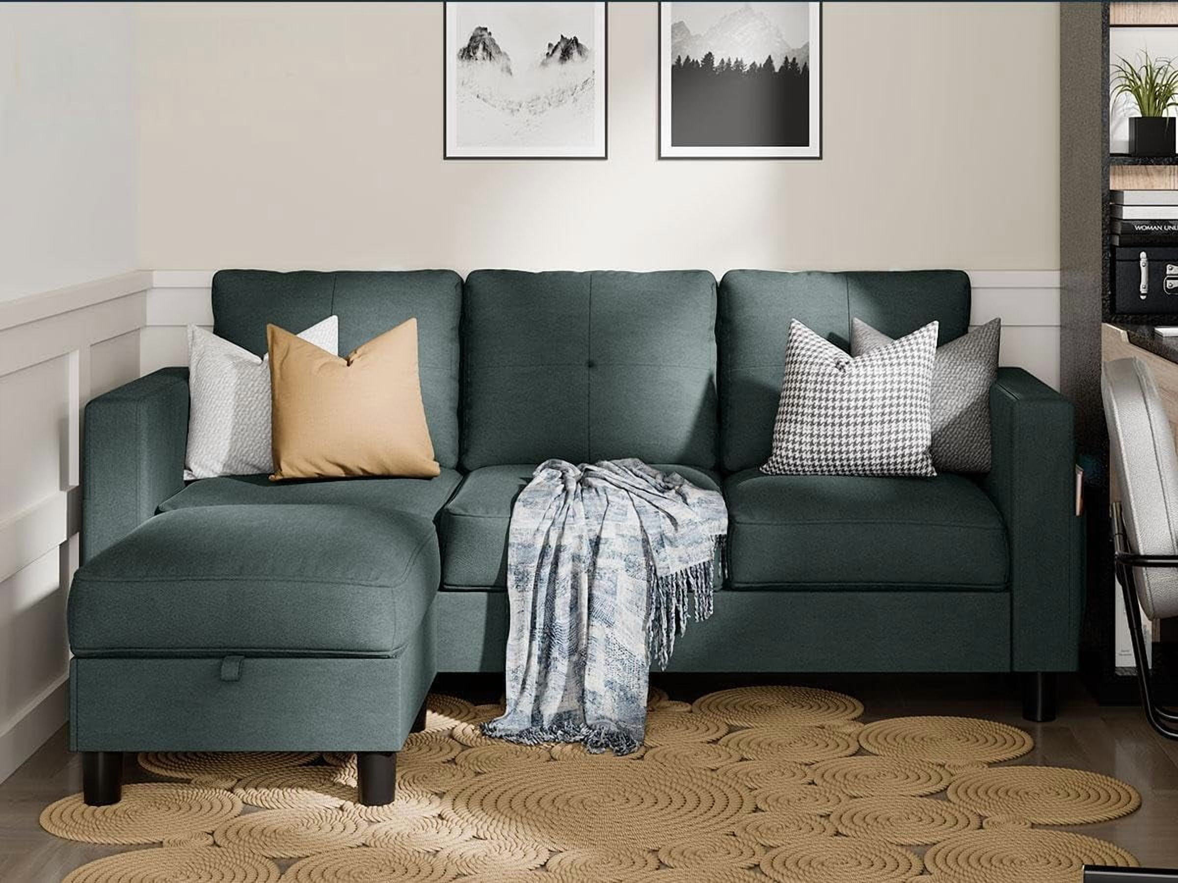 Convertible Sectional Couches for Living Room, L Shaped Couch with ...