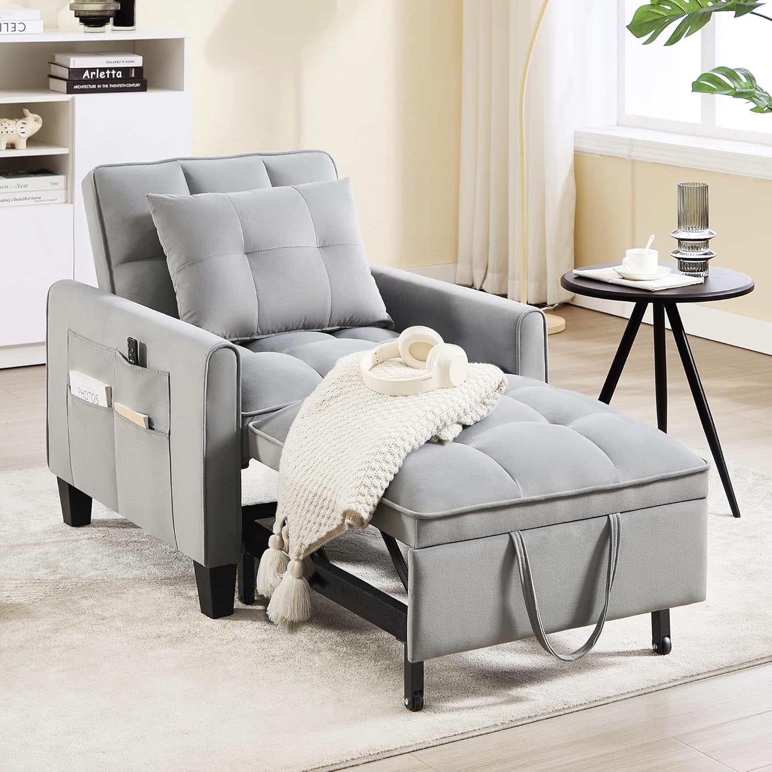 Convertible Sleeper Chair 3 in 1 Sleeper Chair Bed Pull Out Sofa Bed ...