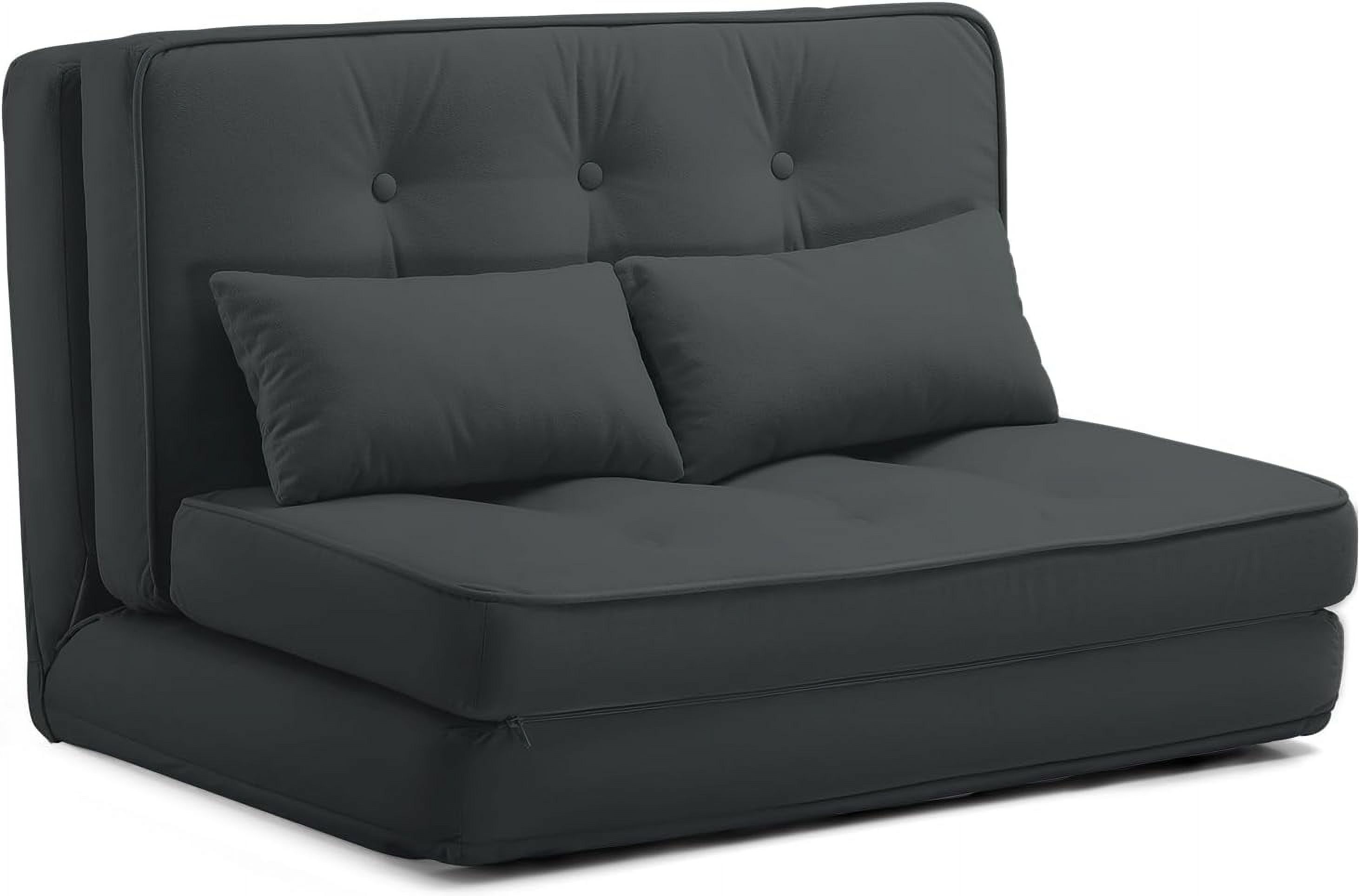Convertible Sleeper Chair - Foldable Sofa Bed with Adjustable Backrest ...