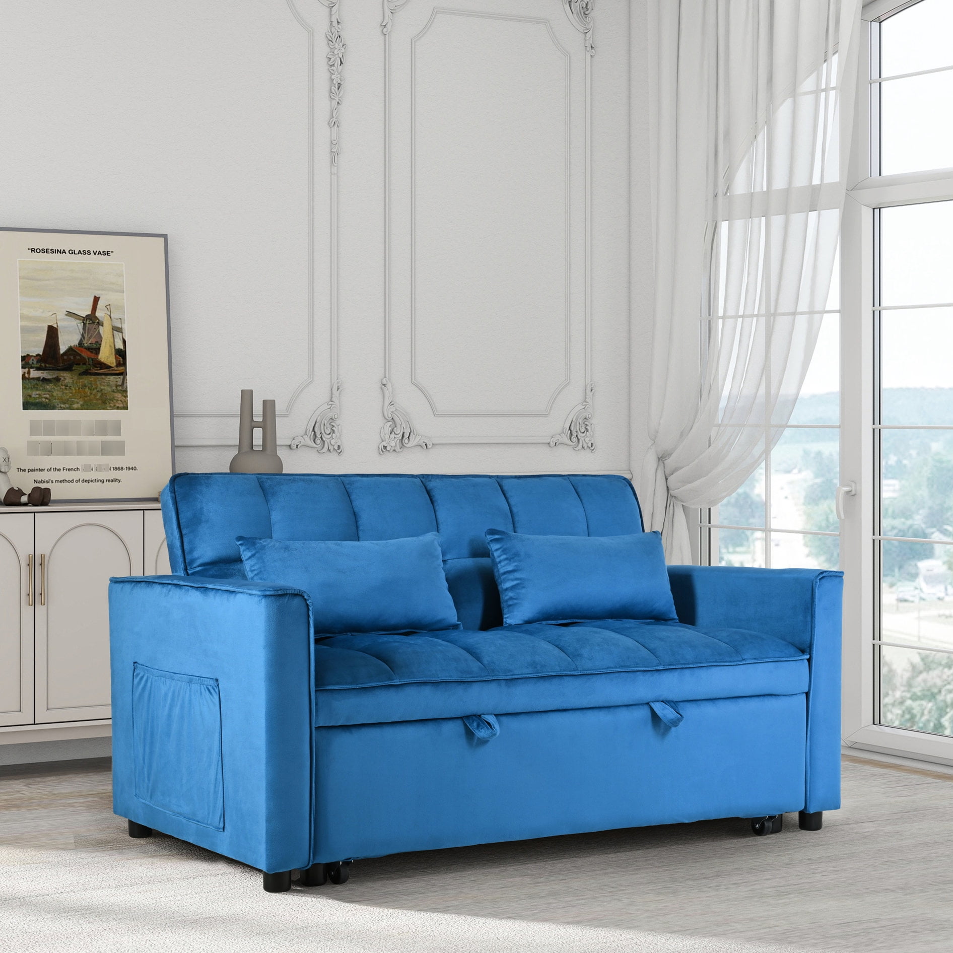 Convertible Sofa Bed Chair | Adjustable Backrest for Multiple Positions ...