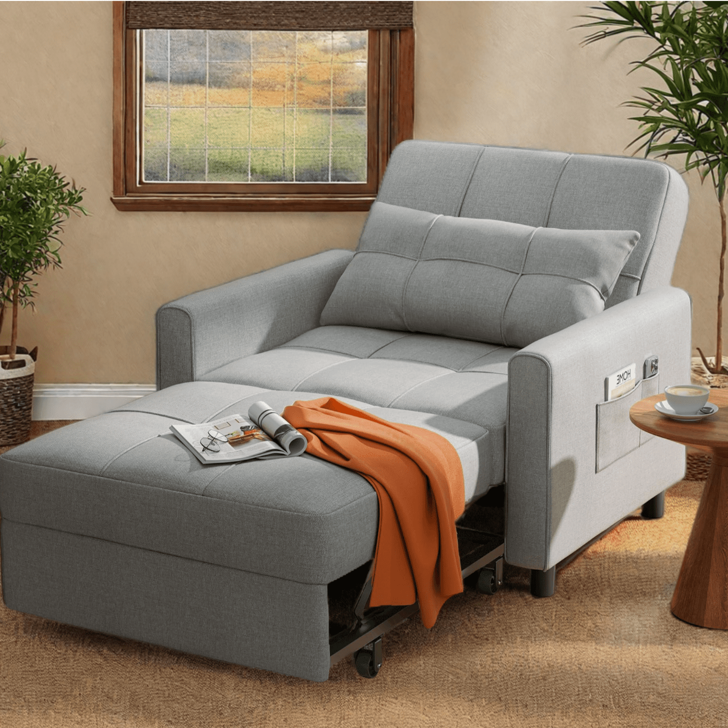 Lofka Sofa Bed with Pull Out Couch, Recliner Sleeper Chair with ...